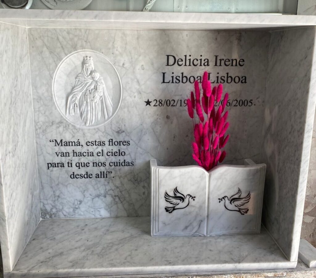 LAPIDA DE NICHO CON TALLADO 3D – Lápidas El Reencuentro